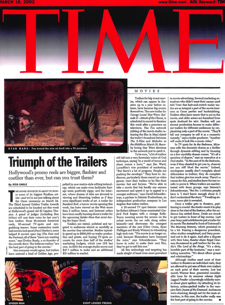 Triumph of the Trailers – Golden Trailer Awards